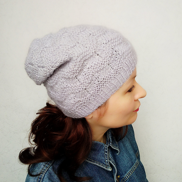 Ravelry: Hat "Gray Zigzag" pattern by Olga Stepanova
