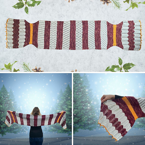 Ravelry: Christmas Cracker Wrap pattern by Jem Arrowsmith