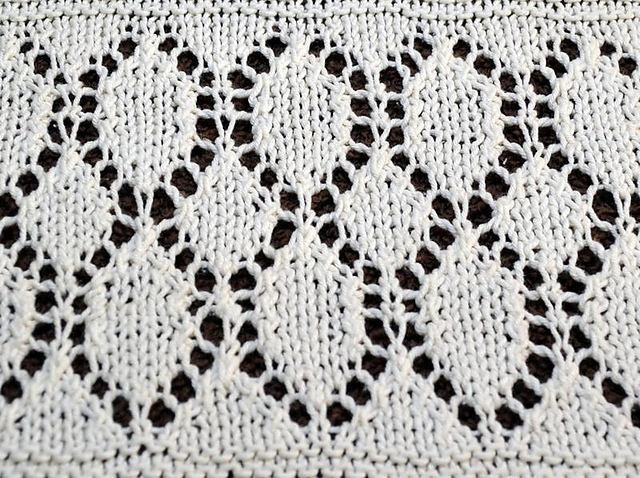 Ravelry: Diamond lace pattern by KnitHit.com