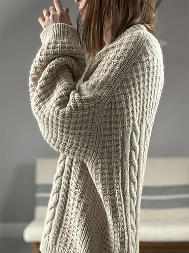 Ravelry: Waffle Loop Sweater Dress pattern by Other Loops_