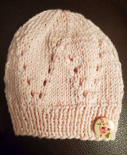 Ravelry: eyelet baby hat pattern by marianna mel