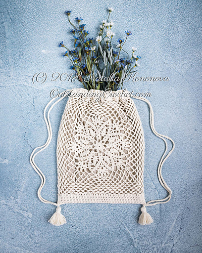 Ravelry: White Lotus Bag pattern by Natalia Kononova