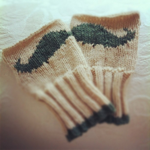 Ravelry: I Moustache you where you got those Mitts! pattern by Amanda B ...