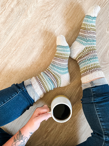 Ravelry: All Together Now Socks pattern by Jamie Lomax