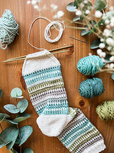 Ravelry: All Together Now Socks pattern by Jamie Lomax