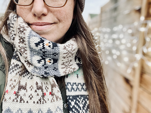 Ravelry: Holiday Doodle Advent Scarf pattern by Jamie Lomax