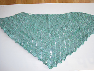 Ravelry: Padittle's Green scales kerchief