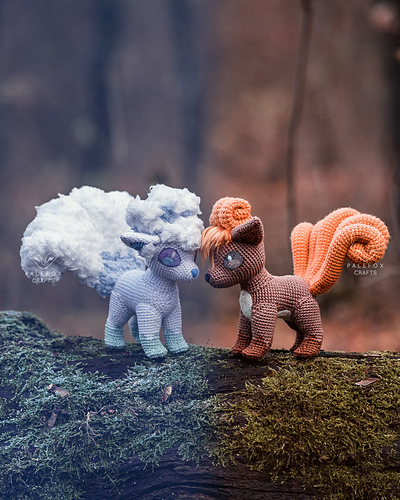 Ravelry: Pokemon Vulpix - Alolan & Kanto Variant pattern by Beatrice Gröger