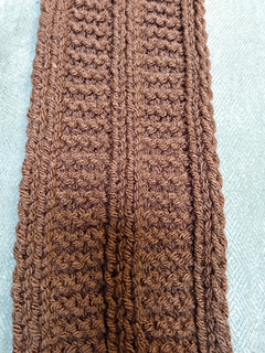 Ravelry: Garter and Rib reversible scarf pattern by Anna Berns