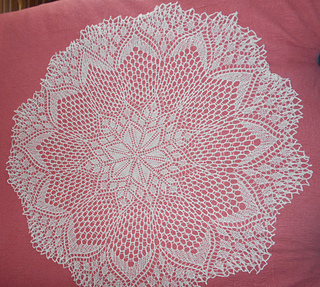 Ravelry: Knitted Lace Coffee Table Mat pattern by Anchor