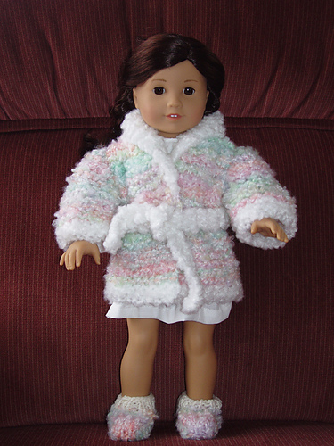 Ravelry: Bath Robe for American Girl dolls pattern by Pamala Feldpausch