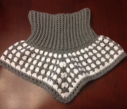 Ravelry: Versatile Cowl Neck Poncho or Dickie pattern by Pamela Bastian