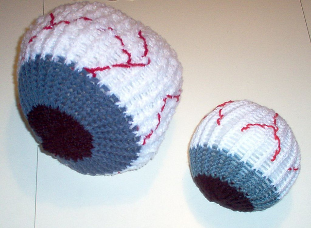 Ravelry: Knitted eyeball pattern by eclipsed