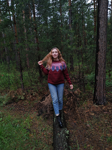 Ravelry: Bear yoke sweater adult pattern by Yana Markevich