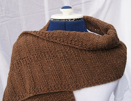 Ravelry: Manx Monkey Puzzle Scarf pattern by Claire Valentine