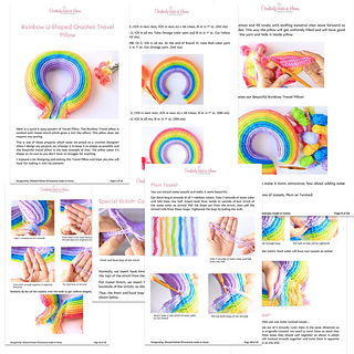 Ravelry: Rainbow Travel Pillow pattern by Sheetal Pathak