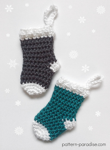 Ravelry: Mini Stocking Ornaments pattern by Maria Bittner
