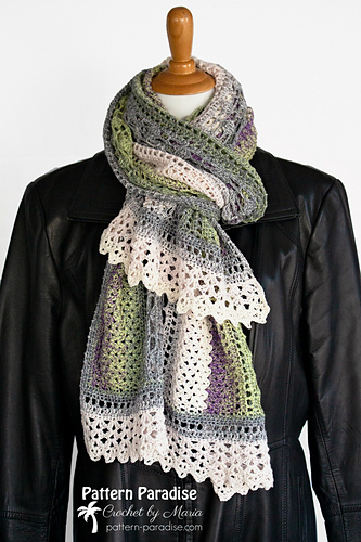 Ravelry: Winter Indulgence Wrap pattern by Maria Bittner