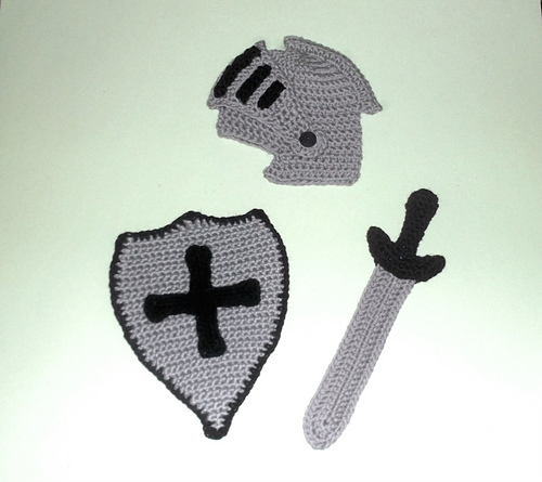 Ravelry: Armor Set - Knight Helmet / Sword and shield - patterns