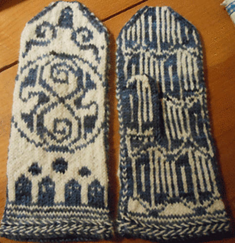 Ravelry: Dr. Who Selbu Mittens pattern by Kelsey Seay