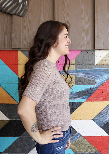 Ravelry: Pointelle Tee pattern by Paula Pereira