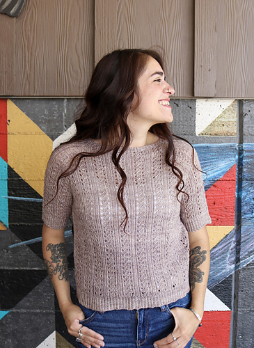 Ravelry: Pointelle Tee pattern by Paula Pereira