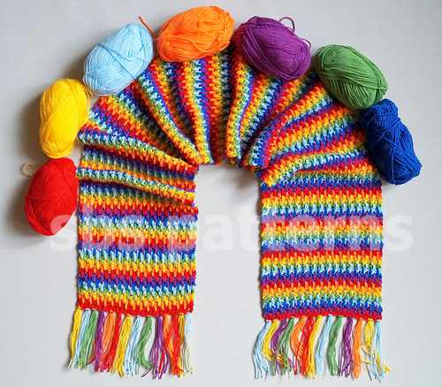 Ravelry: Rainbow Scarf pattern by Paula Tant