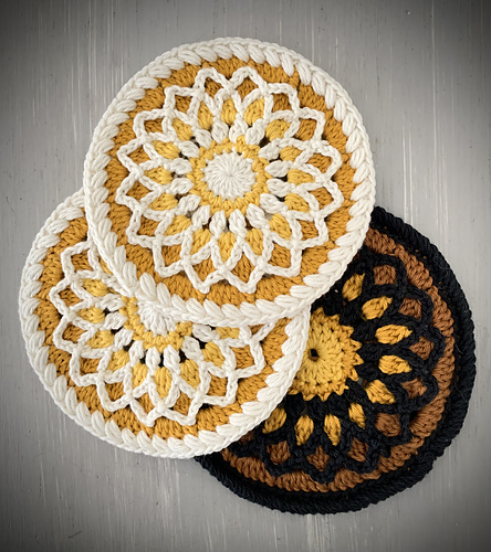 Ravelry: Orbella Mandala Coasters pattern by Natalia Kononova