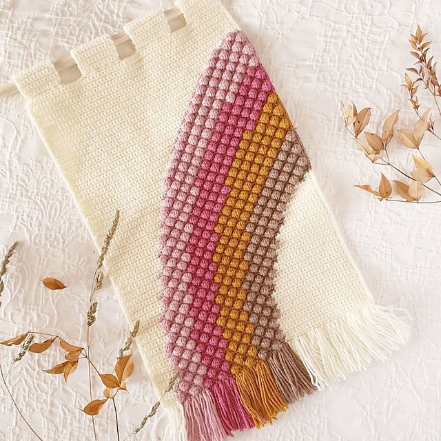 Ravelry: Rainbow Wall Hanging pattern by Peach&Paige Designs