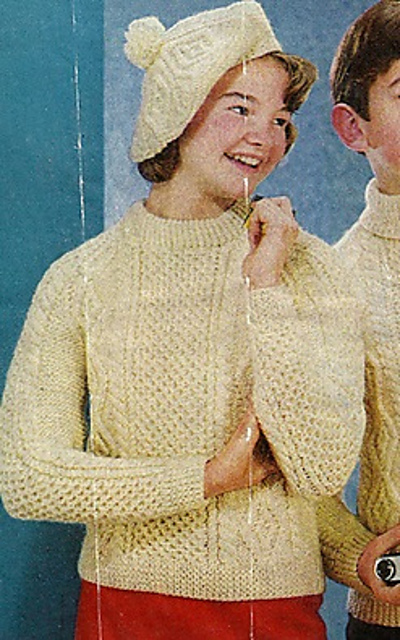 Ravelry: Crew Neck Aran Jumper pattern by Sunbeam Wools