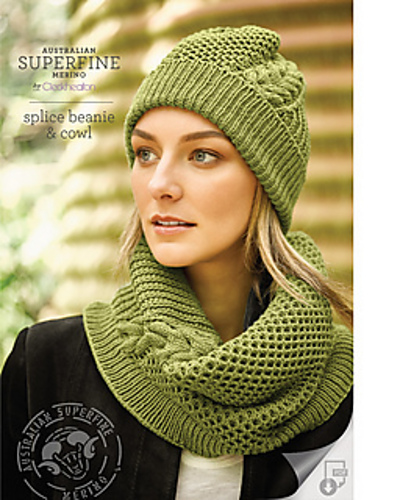 Ravelry: Cleckheaton #464, Splice Beanie and Cowl - patterns
