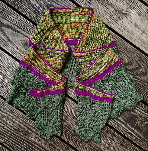 Ravelry: Kimono Moon Shawl pattern by Brenda Schack