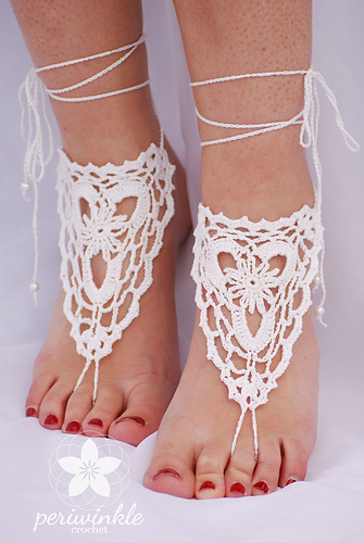 Ravelry: Barefoot Sandals pattern by Periwinkle Crochet