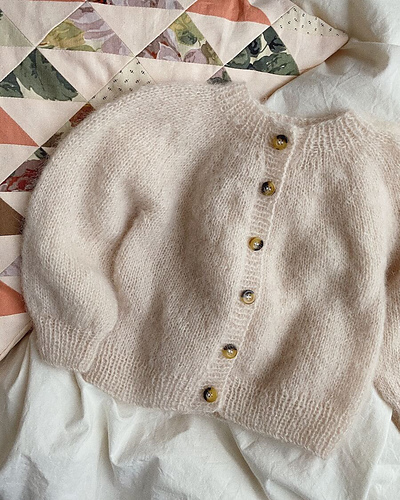 Ravelry: Novice Cardigan Mini – Mohair Edition pattern by PetiteKnit