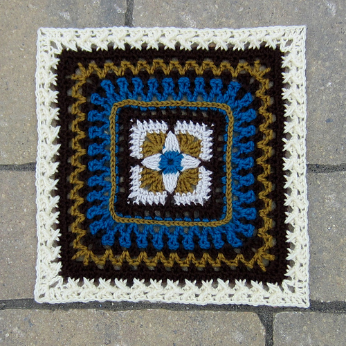 Ravelry: Tie a Yellow Ribbon 12" Afghan Block Square pattern by ...