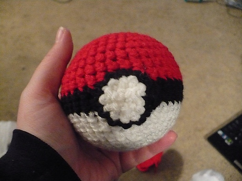Ravelry: Lifesize Pokeball Amigurumi Crochet pattern by Heather Vandermeer