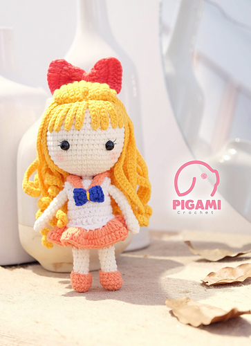 Ravelry: Sailor Venus Amigurumi pattern by Pigami Crochet