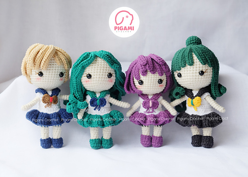 Ravelry: Sailor Outer Senshi Amigurumi pattern by Pigami Crochet