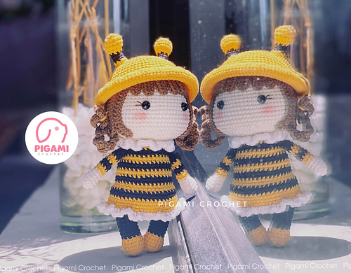 Ravelry: Quinny bee amigurumi pattern by Pigami Crochet
