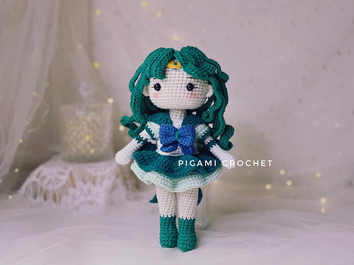 Ravelry: Sailor Neptune Amigurumi pattern by Pigami Crochet