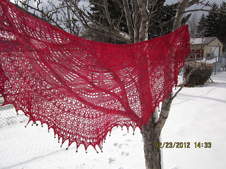 Ravelry: PiggyWiggy96's Red Robin Shawl