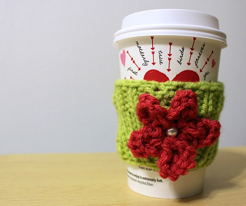 Ravelry: Easy Peasy Coffee Cozy pattern by Tiffany Hixon