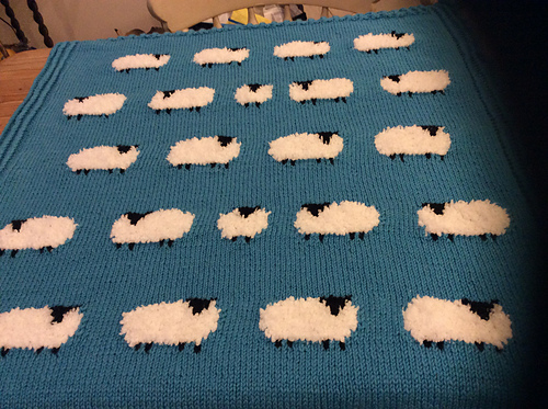 Ravelry: Flock of Sheep Blanket pattern by Denny Gould