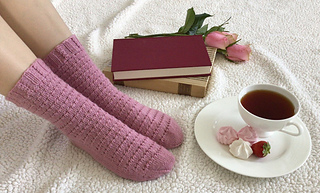 Ravelry: Summer Afternoon Tea Socks pattern by Tracy Bakkelokken