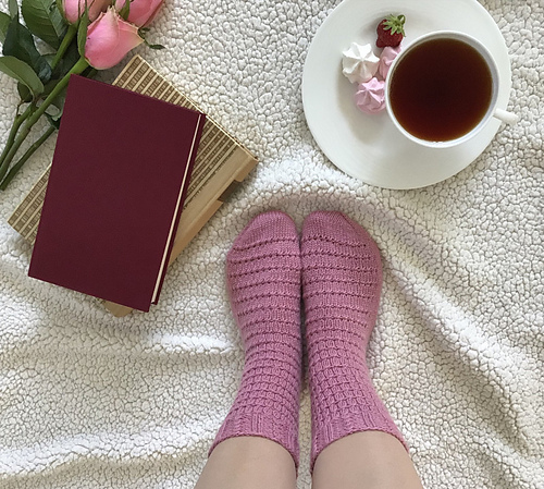 Ravelry: Summer Afternoon Tea Socks pattern by Tracy Bakkelokken