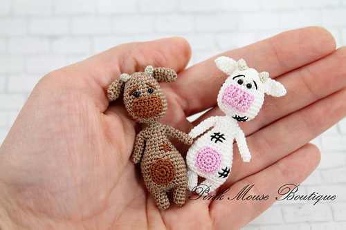 Ravelry: Cute Cow Key Chain pattern by Diana Moore