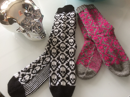Ravelry: Jolly Skull Socks pattern by Chelsea Lee-Keenan