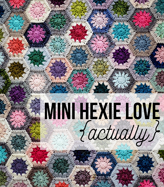 Ravelry: Mini Hexie Love Actually pattern by Greenletterday