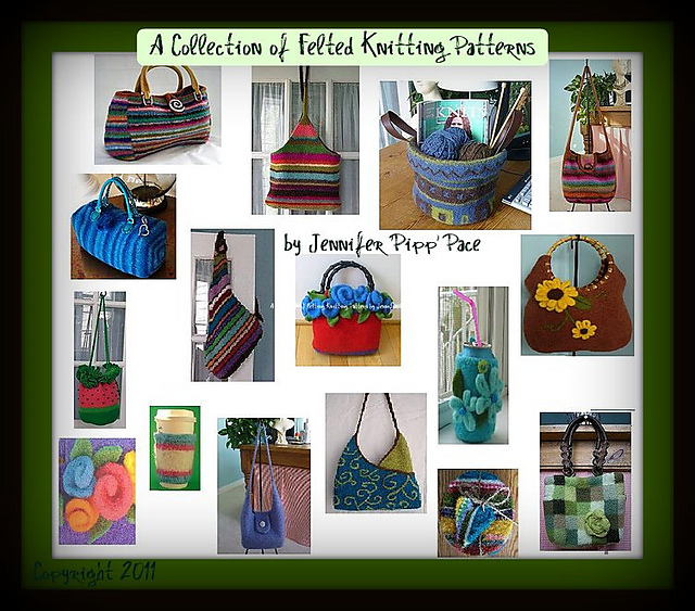 Ravelry: Pipp's FELTED Handbag Collection pattern by Jennifer Pace ...