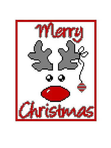 Ravelry: Rudolph graphghan pattern by Sandra Guggenberger